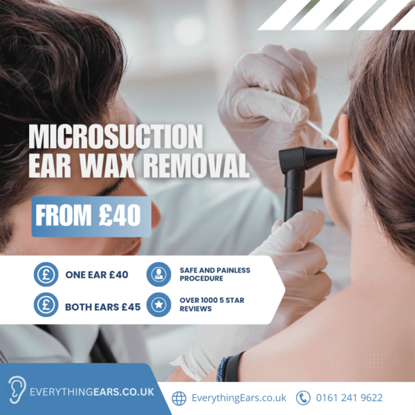 Earwax Removal For Both Ears Only £45 | Everything Ears Ltd